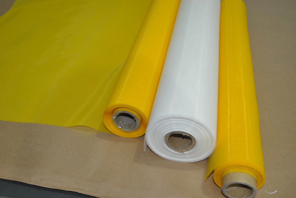 White Mesh Screen Material Polyester Printing Screen 200 Mesh / Inch