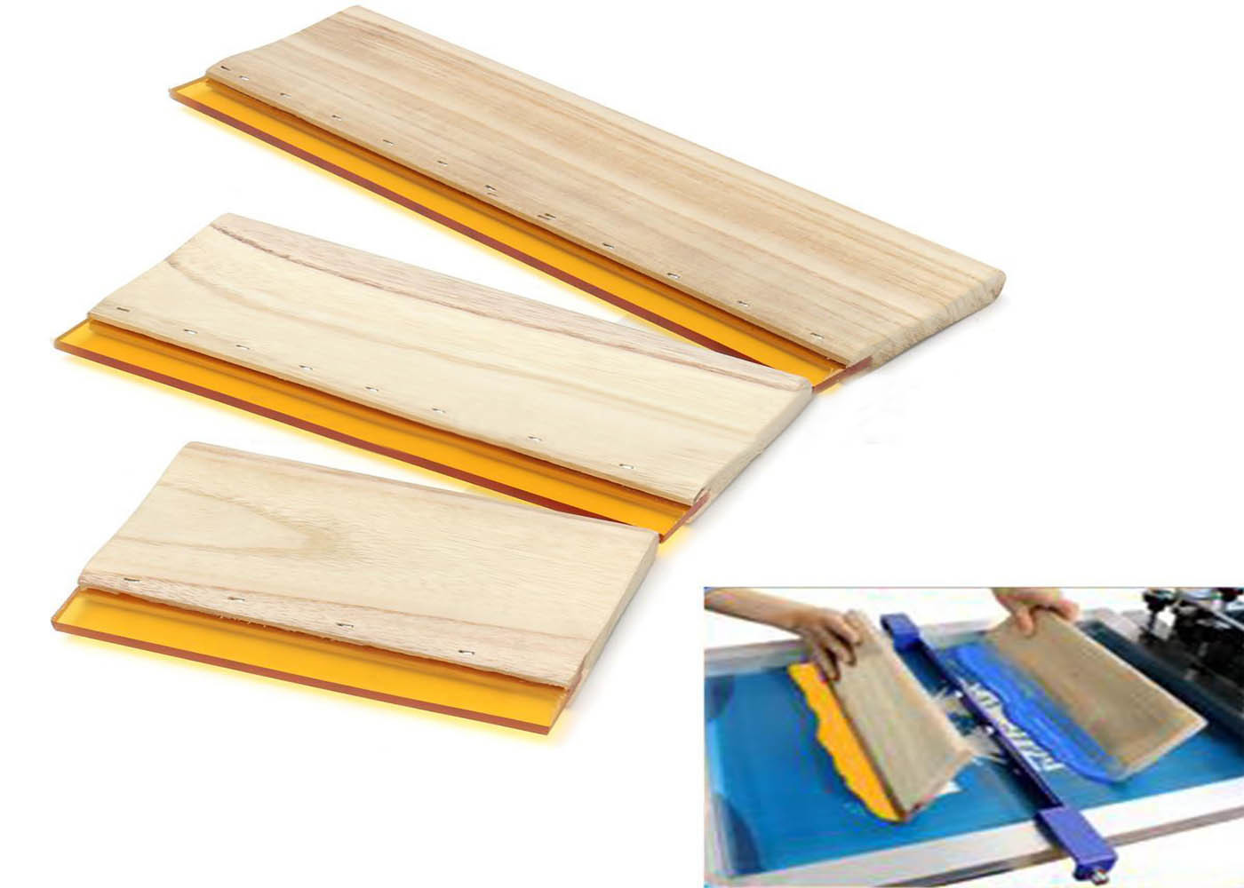Wear Resistant Silk Screen Squeegee Blades , Replacement Squeegee Blade ...