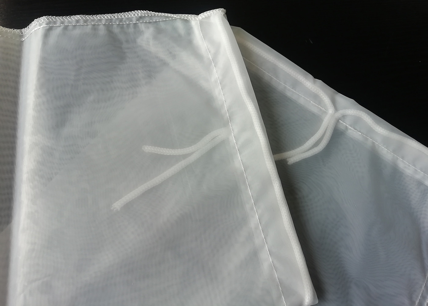 Monofilament 73 Microns 12x12 Nylon Mesh Filter Bags Double Seam